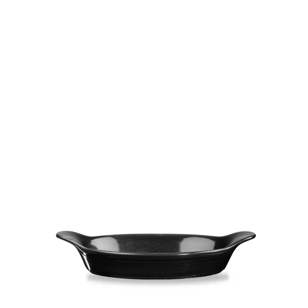 Churchill Cookware Black Oval Eared Dish 23.2cm