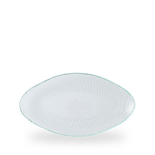 Churchill Isla Organic Glass Oval Platter 30cm