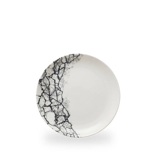 Churchill Kintsugi Accents Quartz Black Coupe Teller 21.7cm