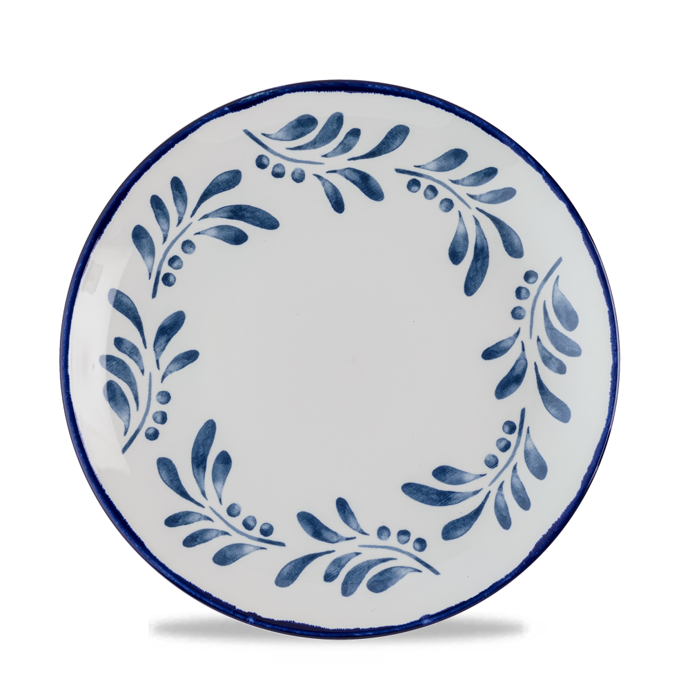 Dudson Harvest Mediterranean Blue Coupe Teller 21.7cm
