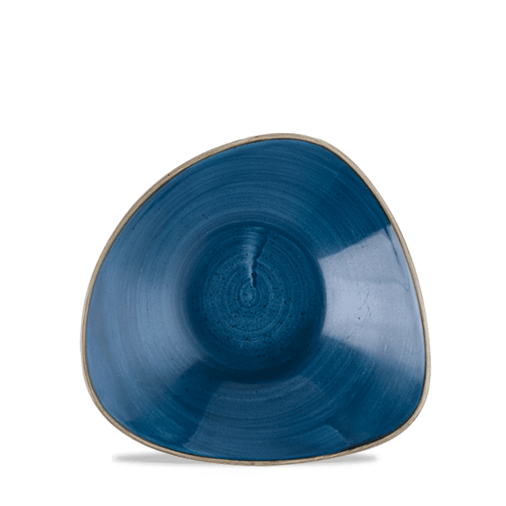 Churchill Stonecast Java Blue Dreieckige Schale 15.3cm