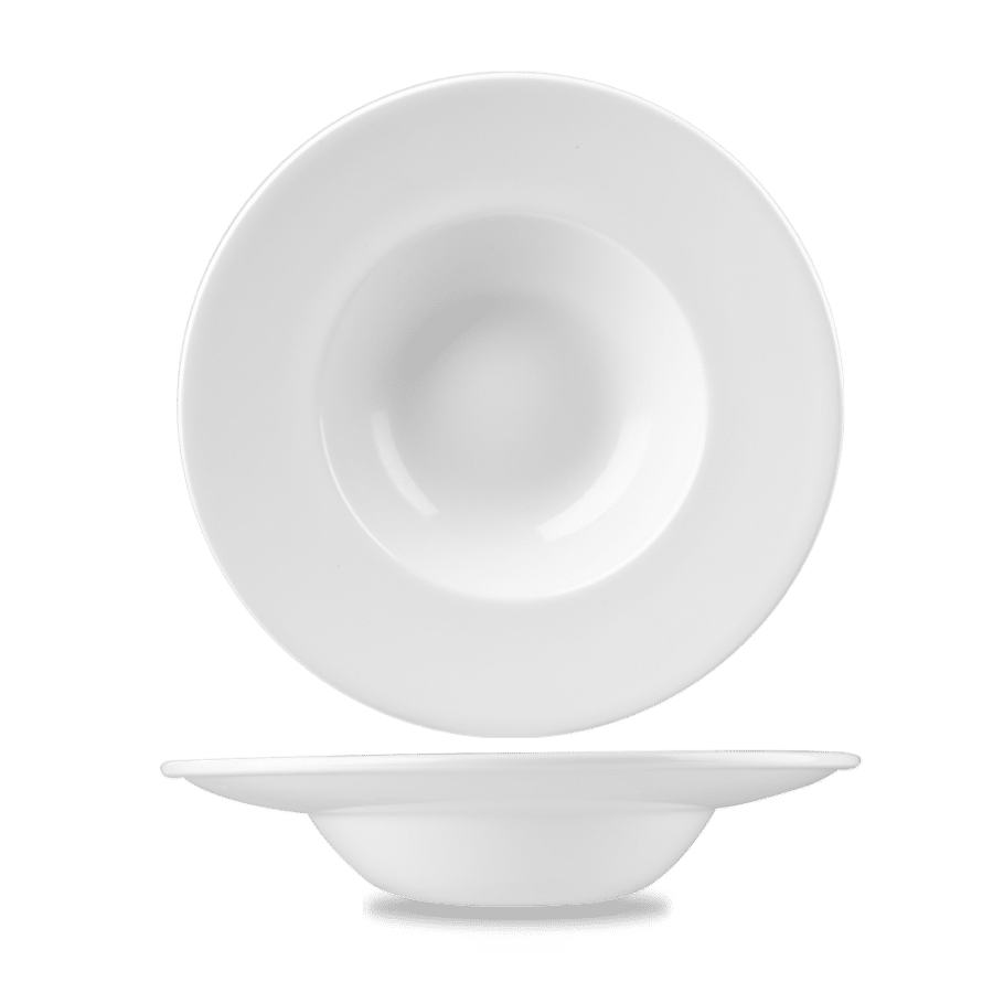 Churchill Profile White wide Rim Bowl 24cm