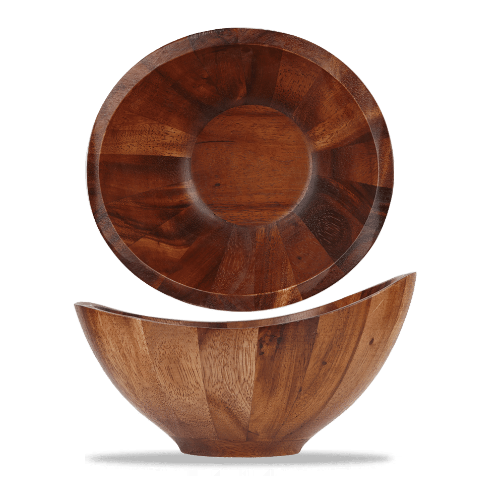Churchill Acacia Slanted Bowl 23cm
