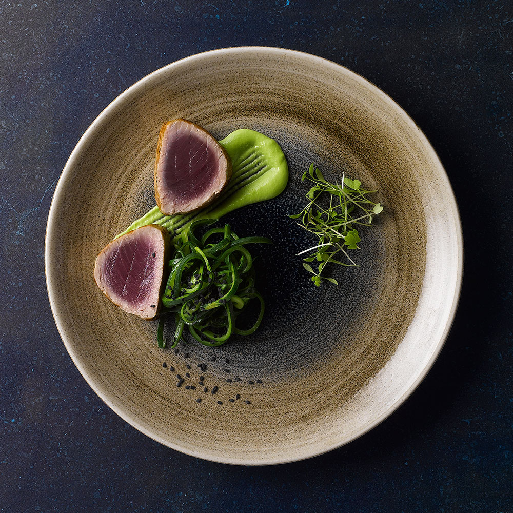 Churchill Stonecast Aqueous Bayou Coupe Teller 28.8cm