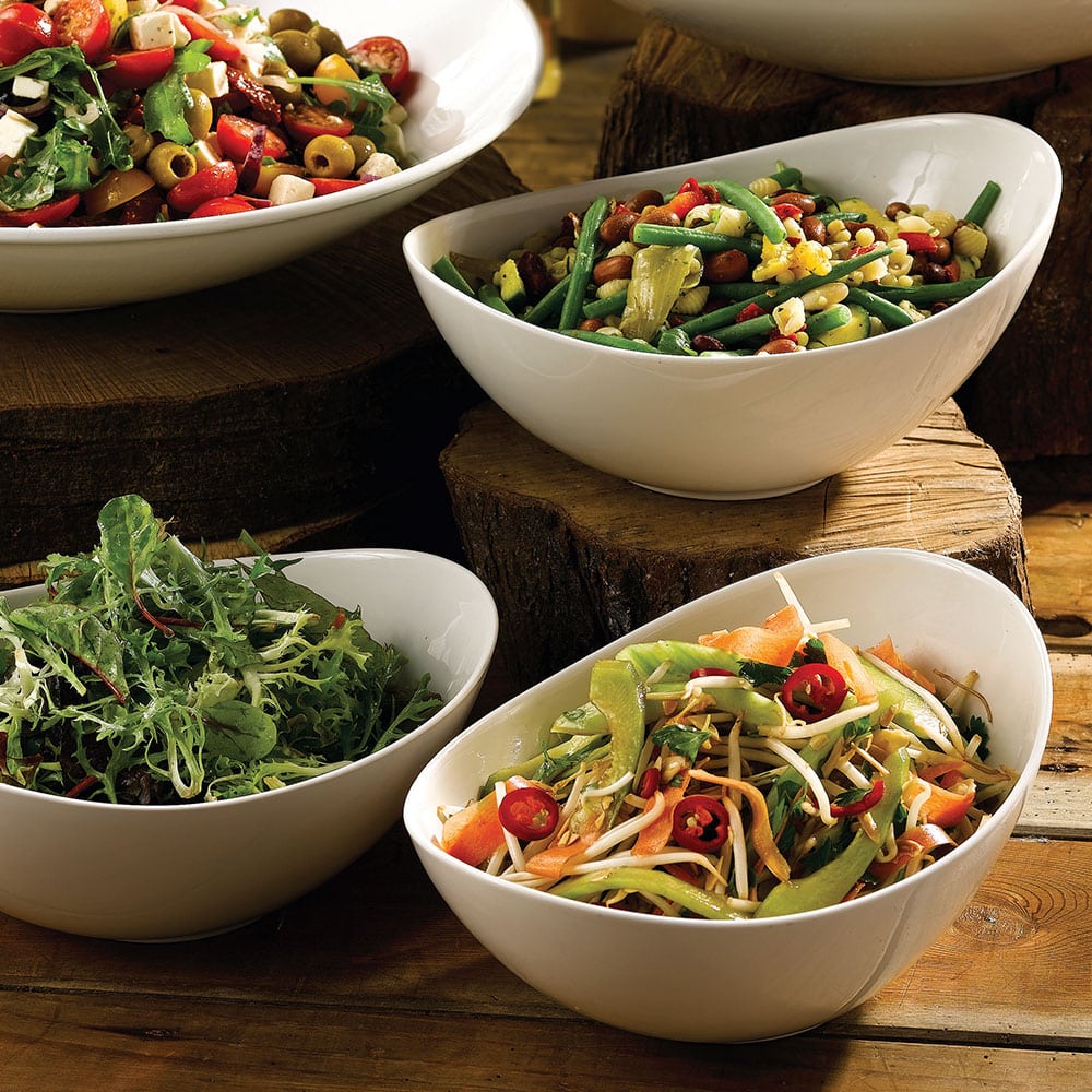 Churchill Moonstone Melamine White Buffet Bowl 20cm