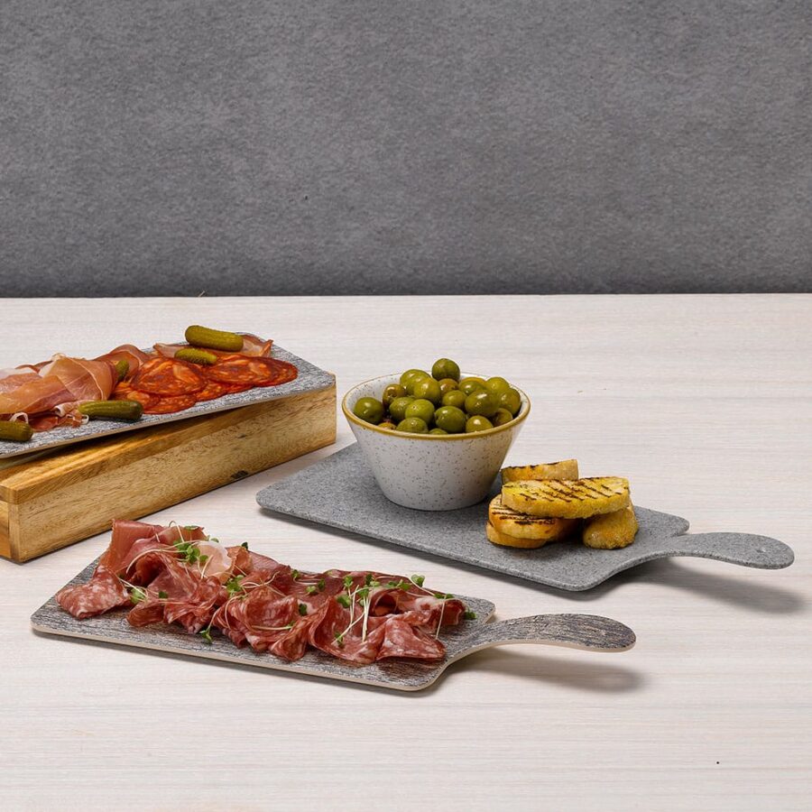 Churchill Distressed Wood Melamine Paddle Board 26.6cm