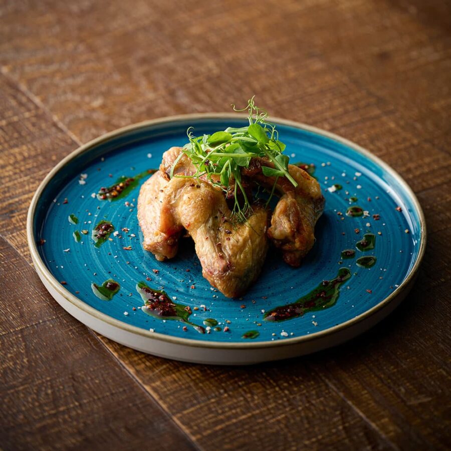 Churchill Stonecast Java Blue Walled Plate 21cm