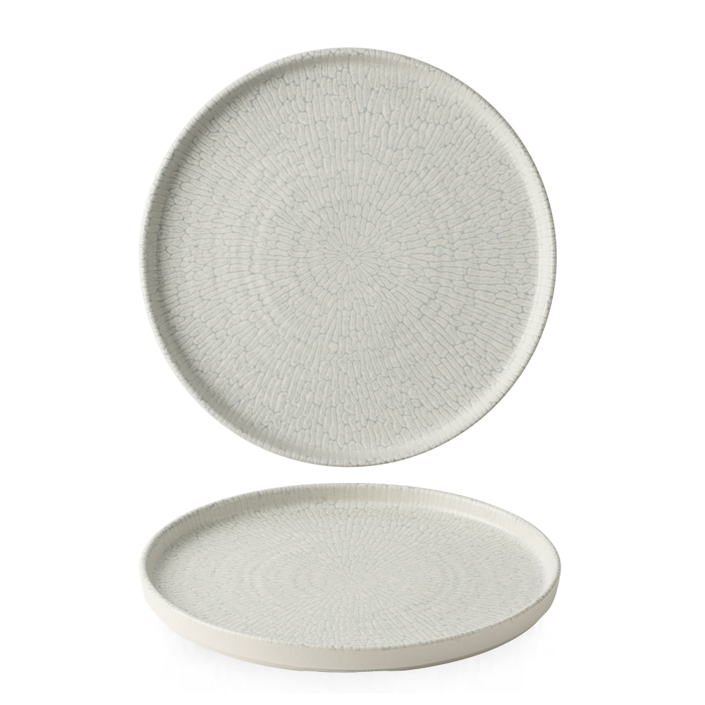 Churchill Delta Grey Walled Plate 26cm