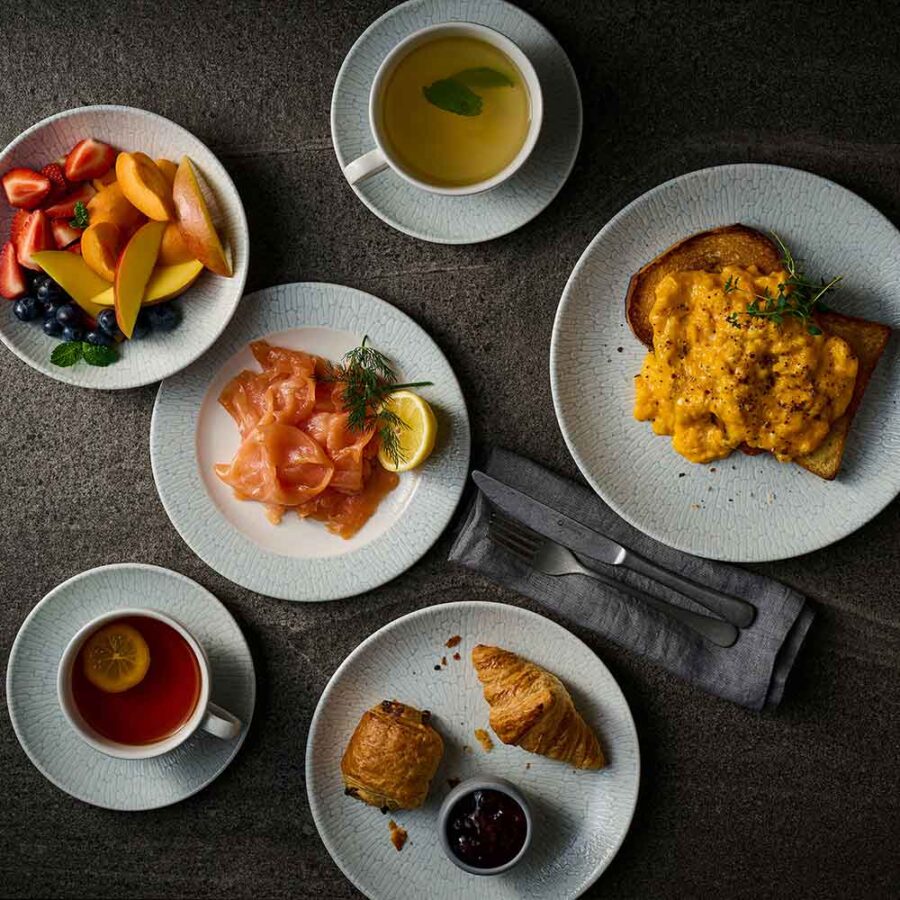 Churchill Delta Grey Walled Plate 15.7cm