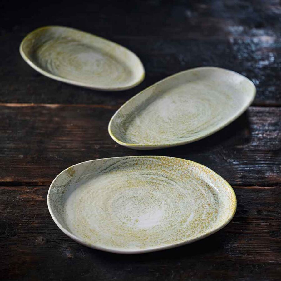 Churchill Envisage Erosion Natural Sand Organic Platter 26cm