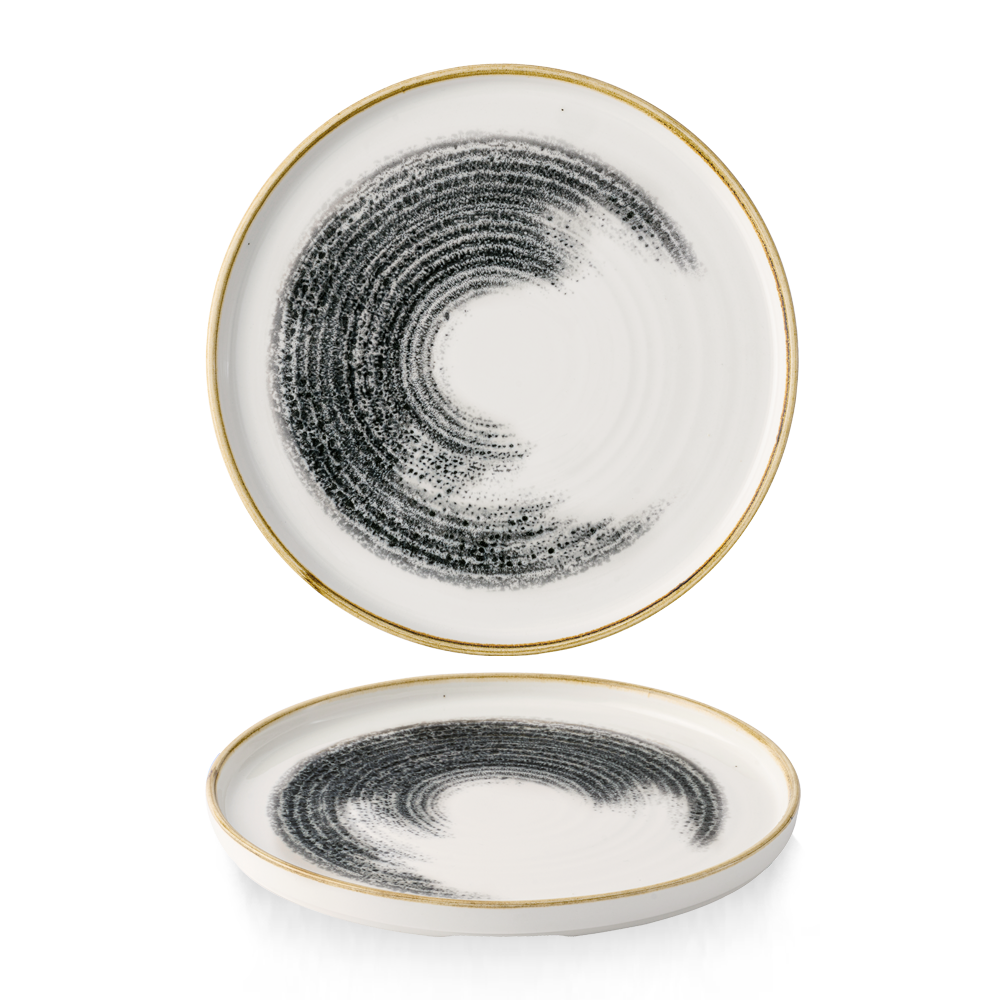Churchill Homespun Accents Quartz Black Walled Plate 26cm